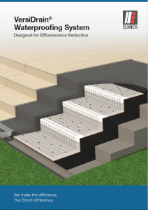 VersiDrain Waterproofing System - Elmich Pte Ltd