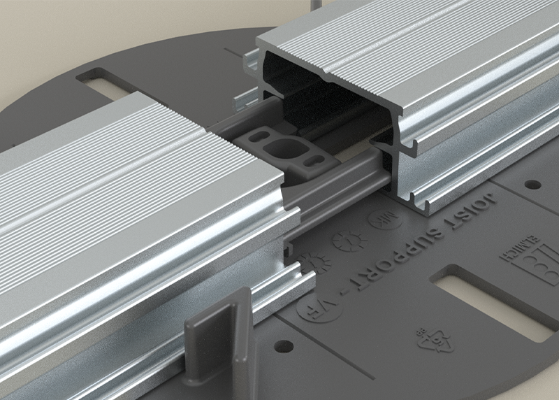 VF Decking Support Pad - Fixed joist support for decking