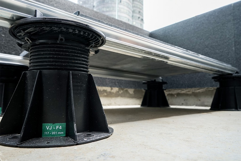 VersiFrame®: Raised paving and decking substructure system