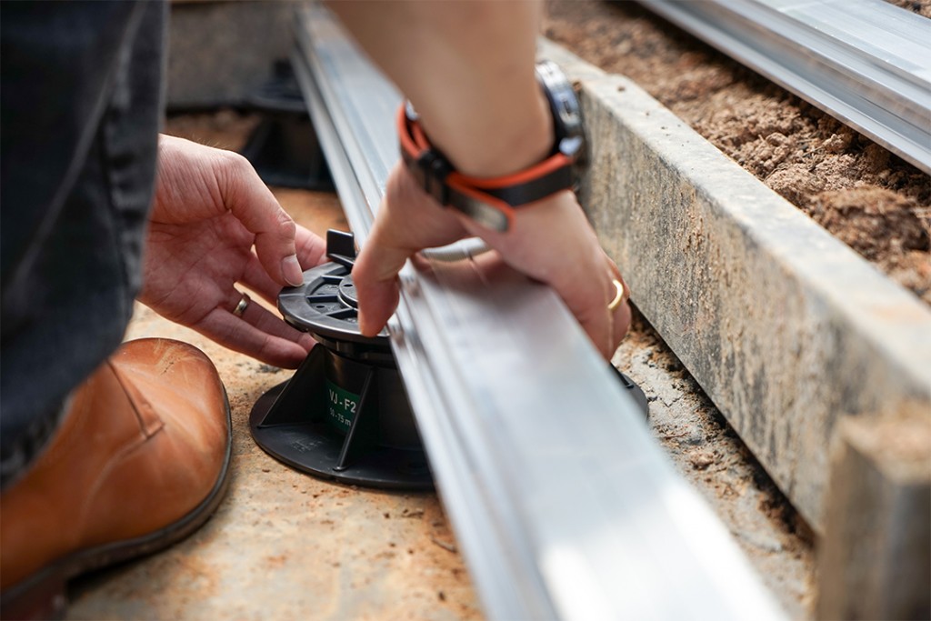 VersiFrame®: Raised paving and decking substructure system