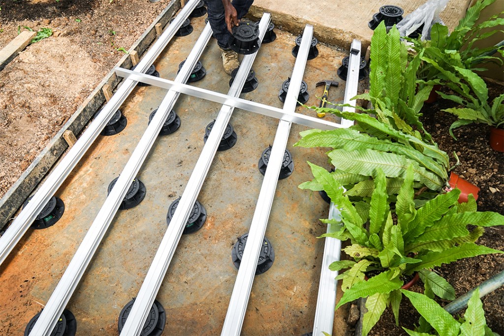 VersiFrame®: Raised paving and decking substructure system